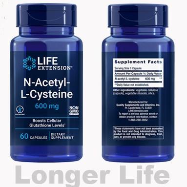 Jual LIFE EXTENSION NAC NAC N-Acetyl-L-Cystein, 600 MG, 60 Capsules ...