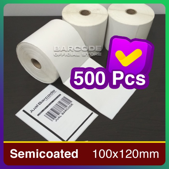 Jual Stiker Label Barcode 100 X 120 Mm Kertas Sticker Label Semicoated ...