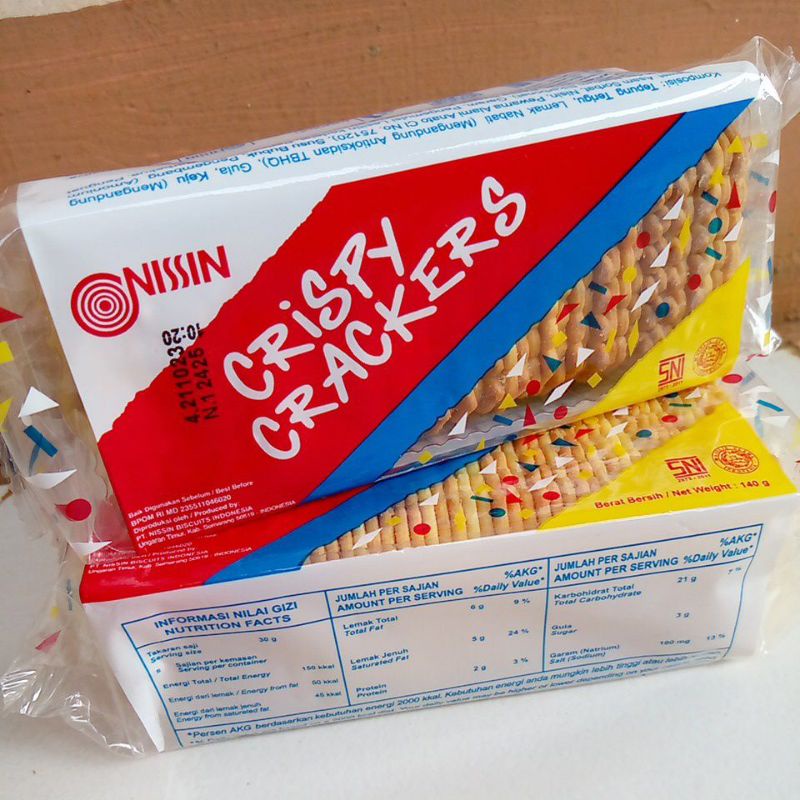 Jual Nissin Biskuit Crispy Crackers Netto - 140 Gram Cemilan Favorit ...