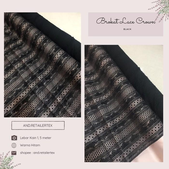 Jual Kain Brokat Lace Vintage Crown Warna Coksu Coklat Susu 024 ...