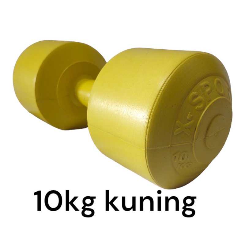 Jual barbel barbell gym fitness olahraga berat 10kg 10 kg sepuluh kilo warna warni angkat beban ...