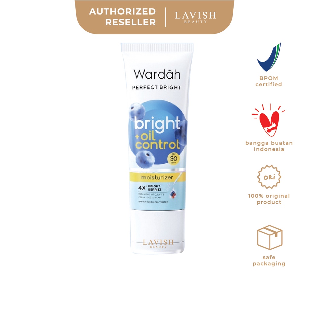 Jual WARDAH Perfect Bright Moisturizer Bright + Oil Control SPF 30 PA ...