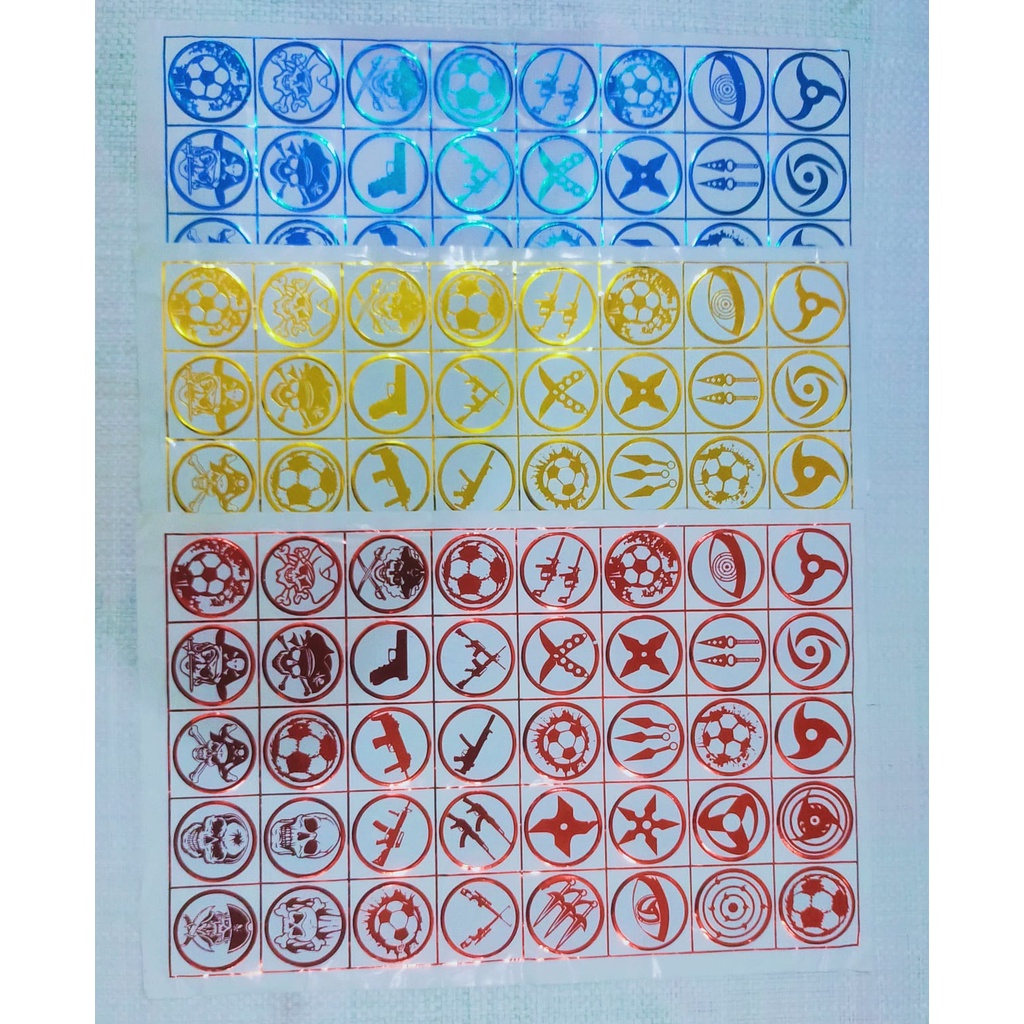 Jual Mainan anak tajos/tazos besi emas metalik isi 40pcs | Shopee Indonesia