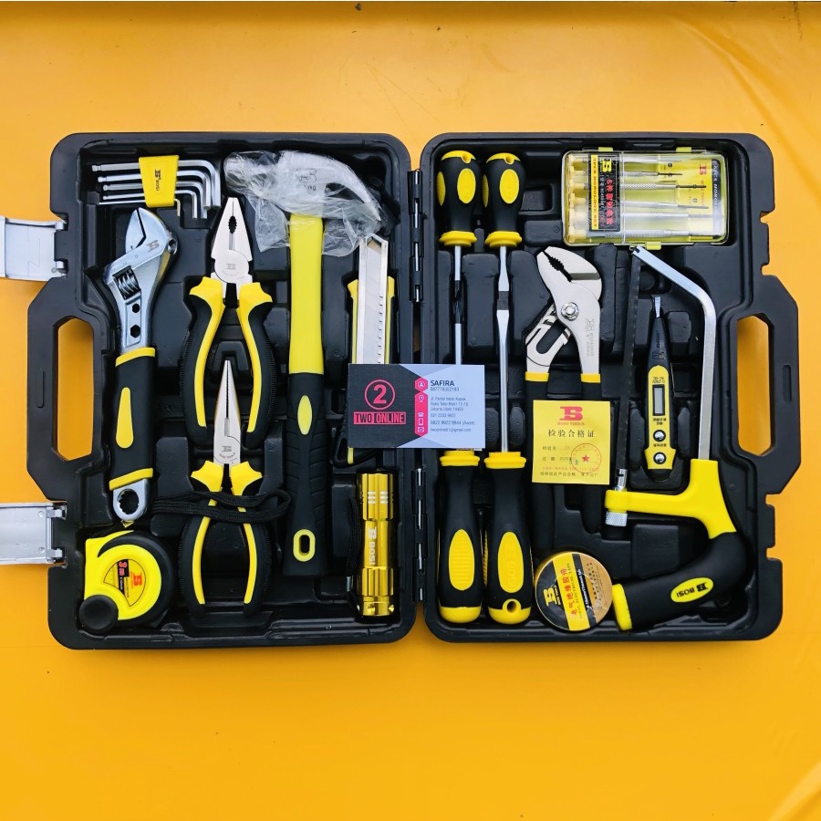 Jual Toolset Toolkit Toolbox Tool Set Tool Kit Tool Box 21pcs BOSI ...