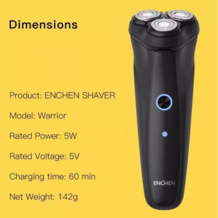 Jual TERBARU!!! Enchen Warrior Shaver Warrior Ultra-Thin Double Ring ...