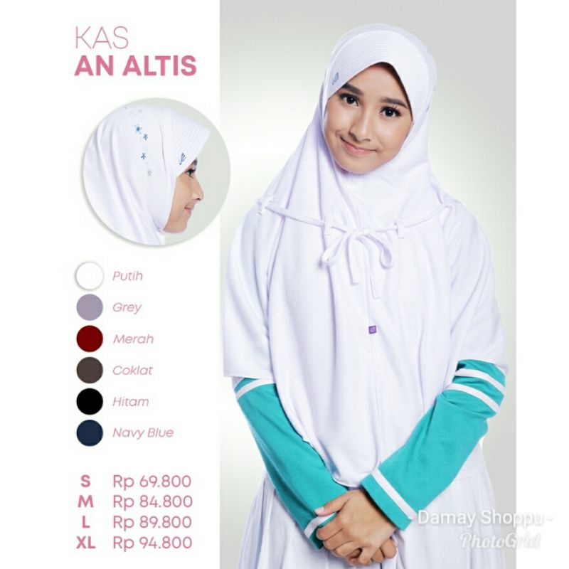 Jual Rabbani Kerudung Anak Sekolah Altis Tali Bahu Jilbab Hijab Bergo ...