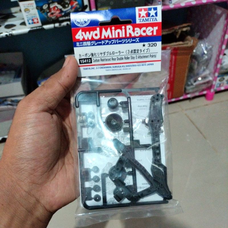 Jual Tamiya 15412 Akar Carbon Reinforced Rear Double Roller ...