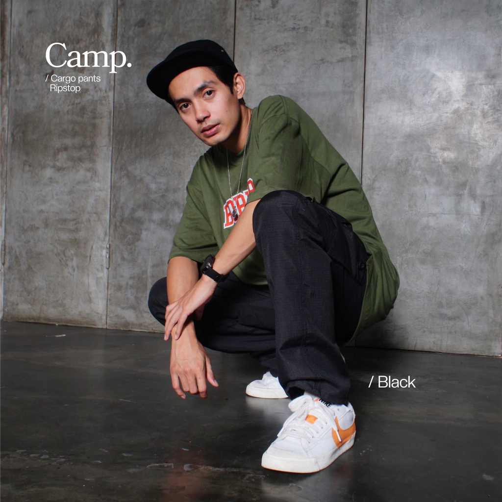 Jual BORDERS // CELANA PANJANG CARGO - CAMP // BLACK | Shopee Indonesia