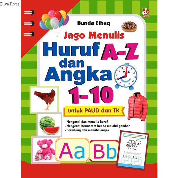 Jual Buku Jago Menulis Huruf AZ dan Angka 110 | Shopee Indonesia
