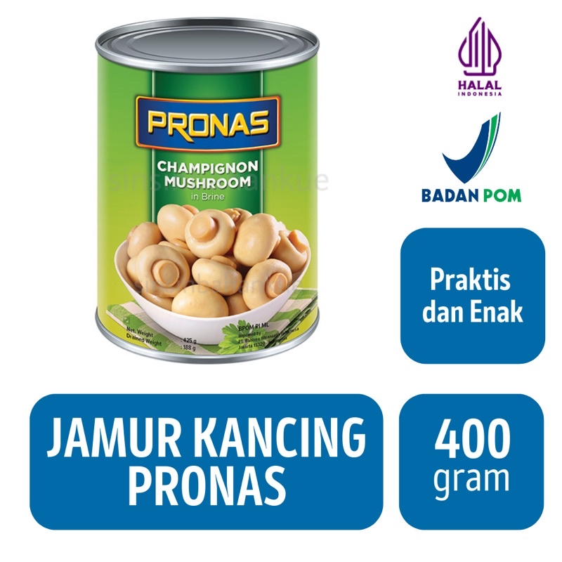 Jual Pronas Jamur Kancing Kaleng [400g] | Shopee Indonesia