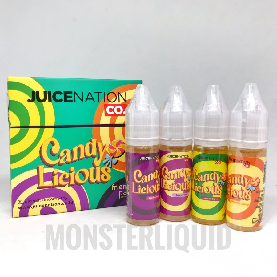 Jual SALT CANDY LICIOUS FRIENDLY PACK 4 X 15ML CANDYLICIOUS | Shopee ...