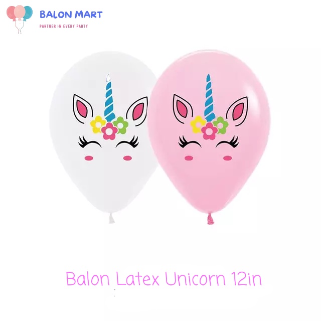 Jual Balon Latex 12in "Unicorn" | Shopee Indonesia