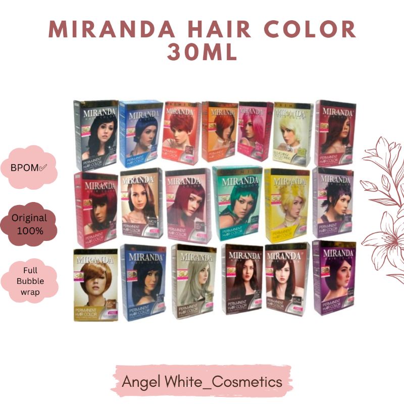 Jual ORIGINAL 100% MIRANDA HAIR COLOR 30ML | Shopee Indonesia