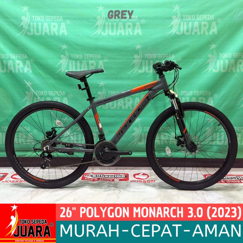 Jual SEPEDA GUNUNG POLYGON MONARCH 3.0 MTB M3 26 INCH ALLOY | Shopee Indonesia