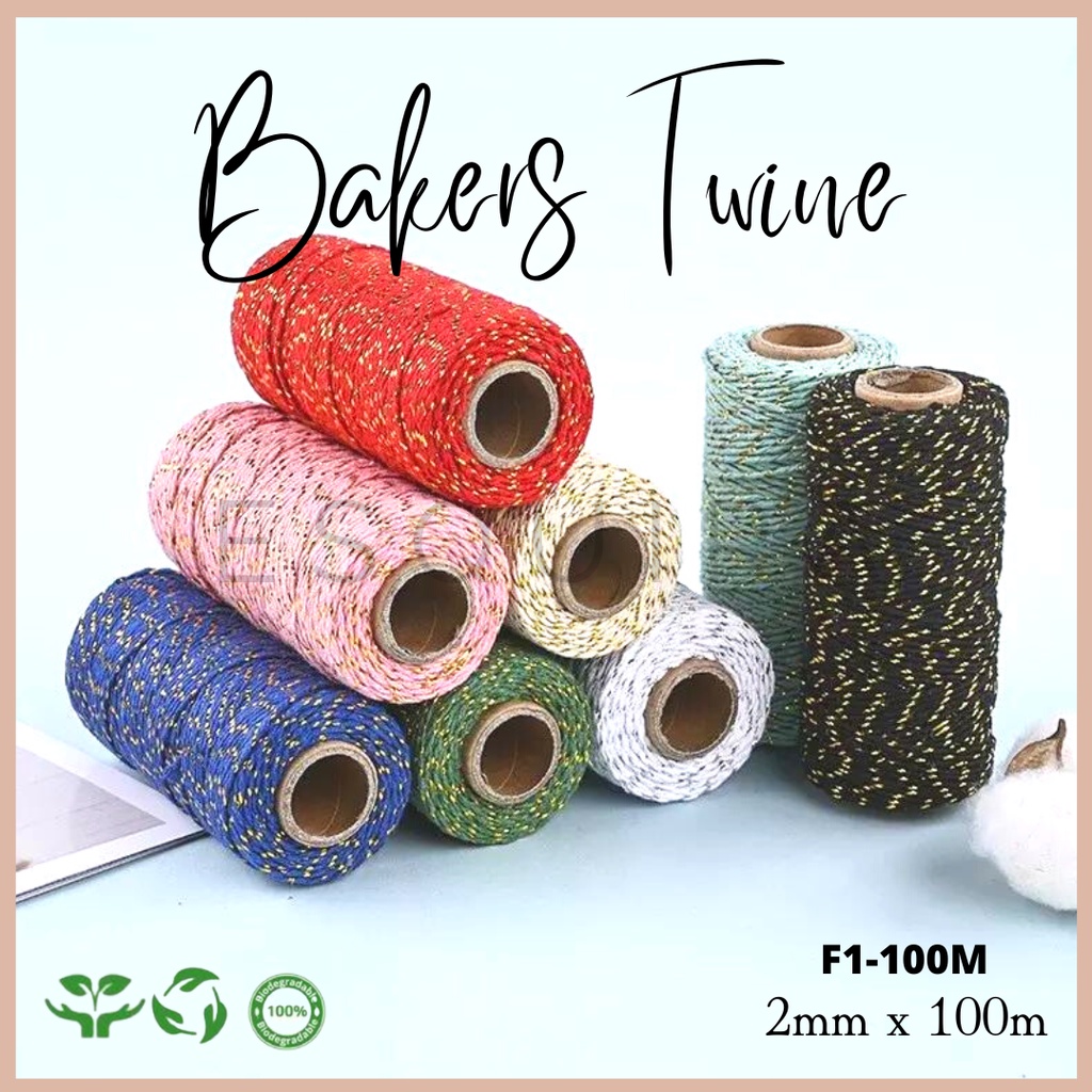 Jual Cotton String / Benang String / 100M / Bakers Twine F1-100M ...
