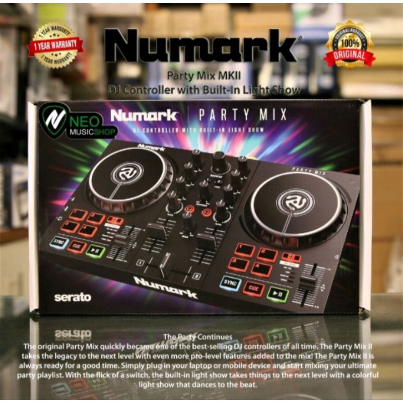 Jual Numark Party Mix mk2 DJ Controller With Built In Soundcard ...