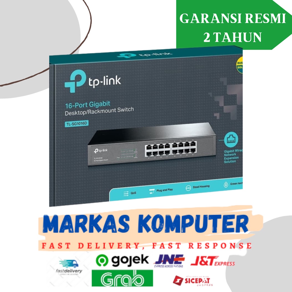 Jual TP-LINK TL-SG1016D TPLINK 16 Port Gigabit Desktop/Rackmount Switch ...