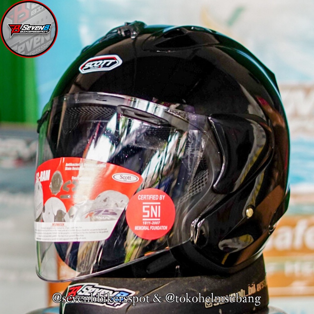 Jual HELM SCOTT VZ RAM R4 R5 MOTIF POLOS WARNA DOFF MATT GLOSS GLOSSY ...