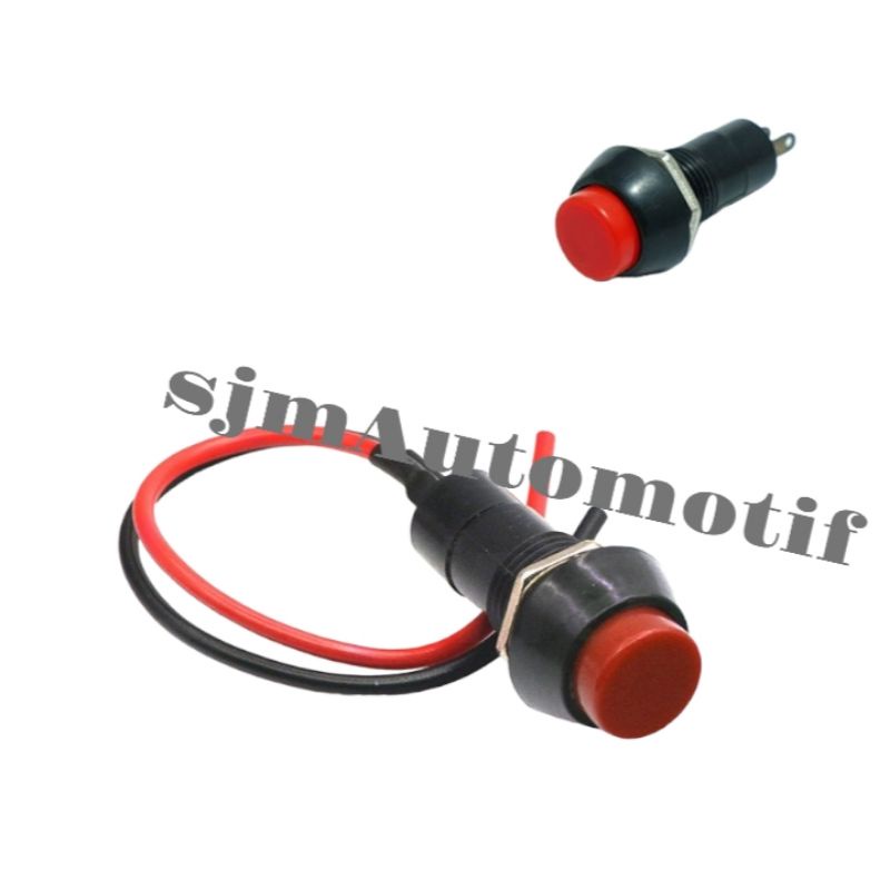 Jual Saklar tombol push button on off bulat + kabel (PNP) | Shopee ...