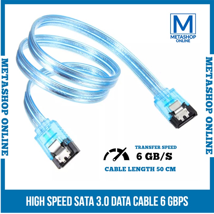 Jual High Speed SATA 3.0 III Data Cable 6Gbps Harddisk Kabel HDD SSD ...