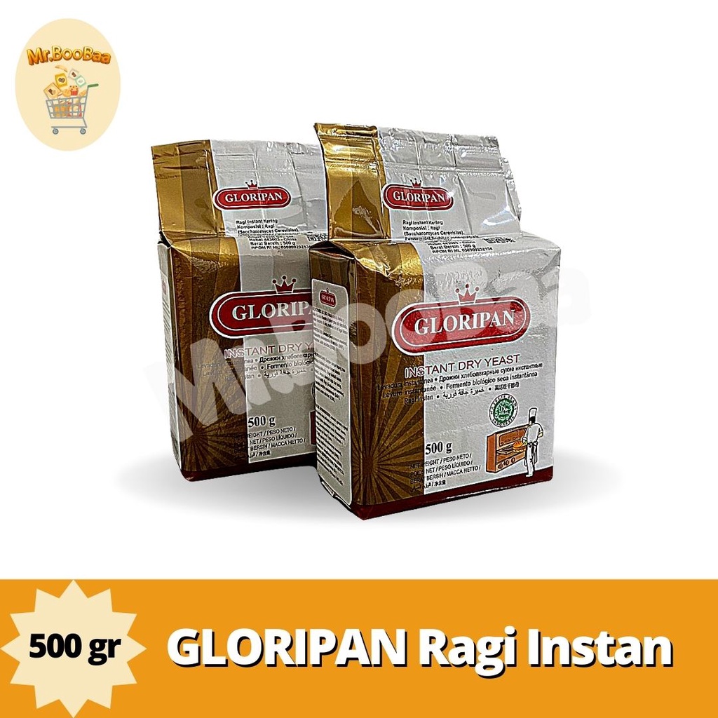 Jual GLORIPAN Instant Dry Yeast - Pengembang Kue 500gr - Ragi Instan ...