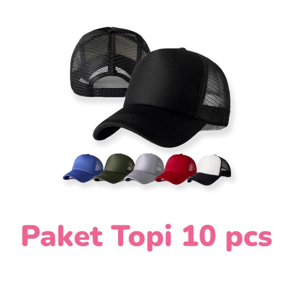 Jual Topi Jaring Polos isi 10 pcs | Shopee Indonesia