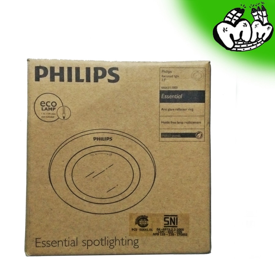 Jual Philips Recessed Downlight 3,5 3.5 Inch 66663 Putih - Fitting ...