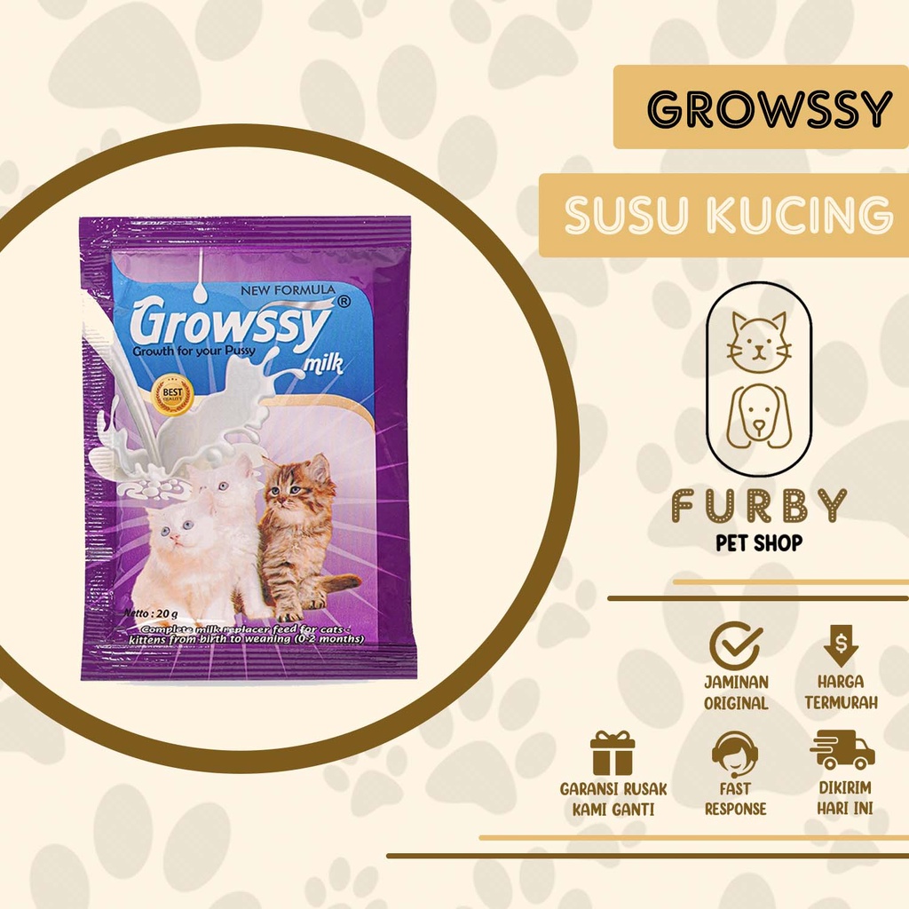 Jual Susu Kucing GROWSSY Ecer / Susu Anak Kucing Bayi Kucing Kitten ...