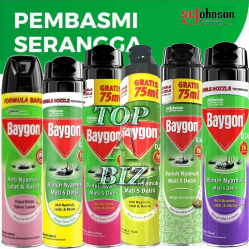 Jual Baygon Aerosol 600 / 675 / 750 ml - Obat Nyamuk | Shopee Indonesia