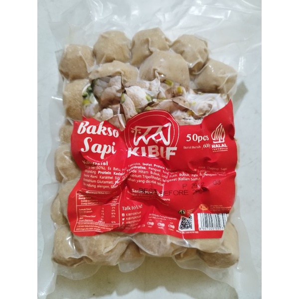 Jual Premium Bakso Sapi isi 50s / kibif baso frozen food makanan beku ...
