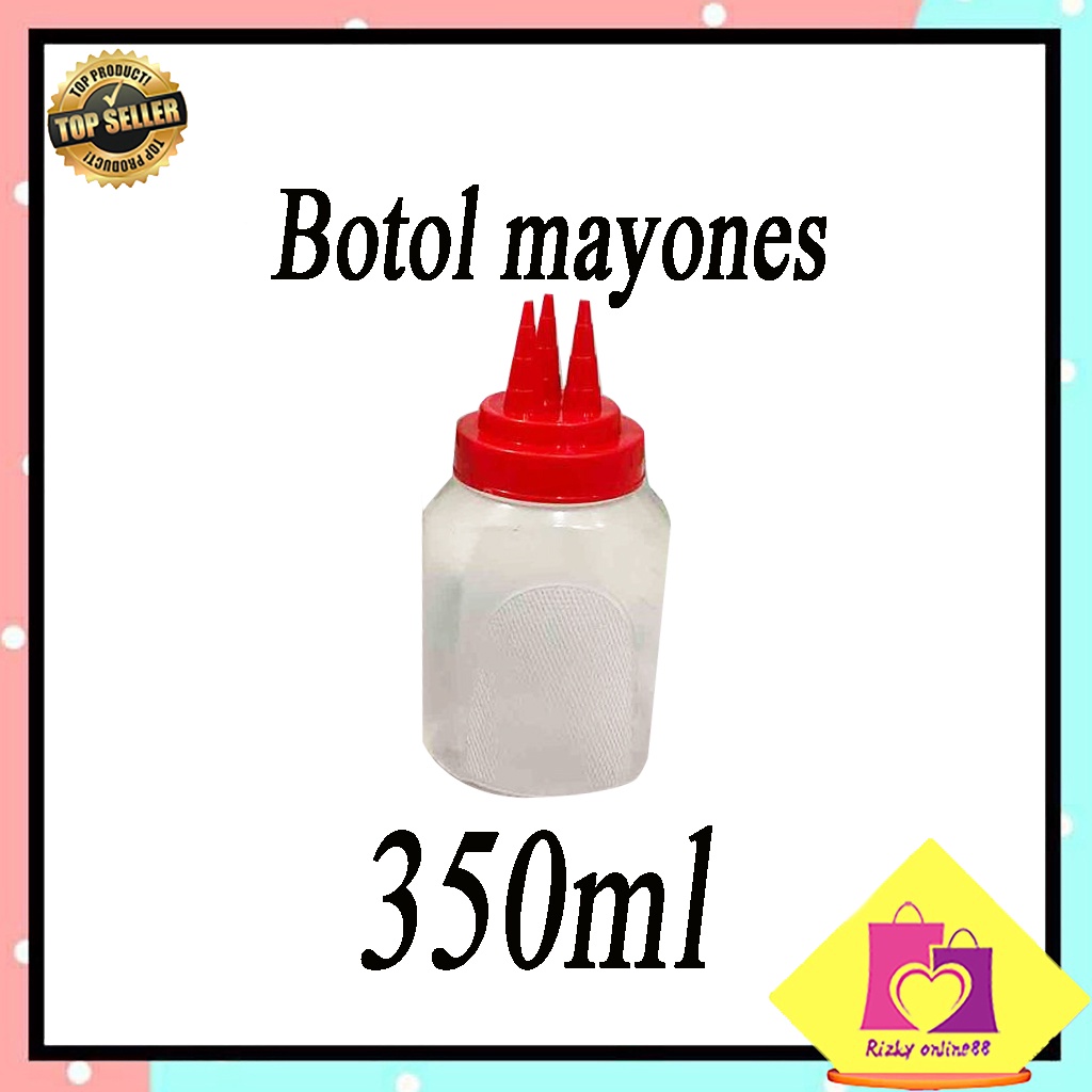 Jual Rizkyonline88 Botol mayones mayonaise ukuran 350ml kepala 3 ...