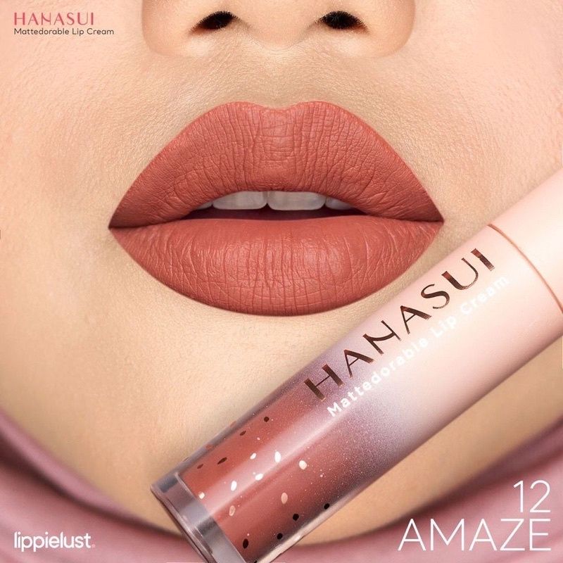 Jual hanasui mattedorable lip cream perfect shades and boba edition ...