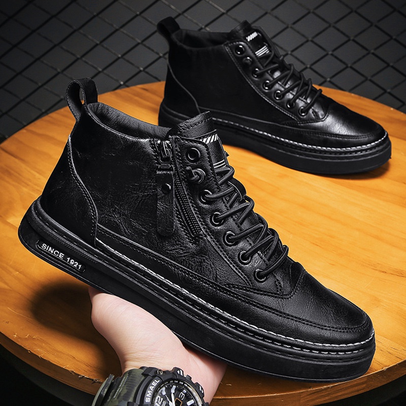 Jual Sepatu Sneaker boots Original SEPATU KULIT PRIA Trendy tripel ...
