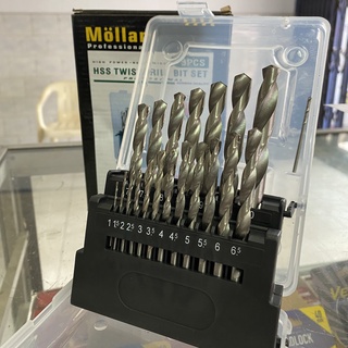 Jual Mata Bor Besi/Twist Drill Bit Set HSS-Mollar 1-10MM (High Speed ...