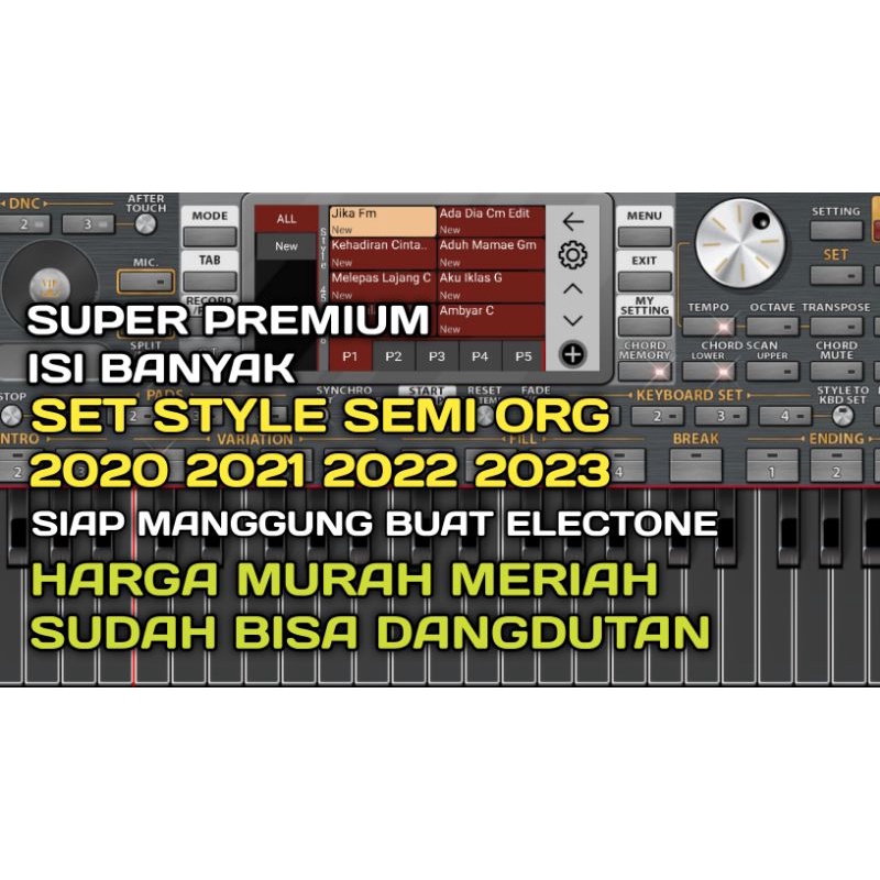 Jual LENGKAP SET STYLE SEMI ORG ISI BANYAK SIAP MANGGUNG 2020 2021 2022 ...