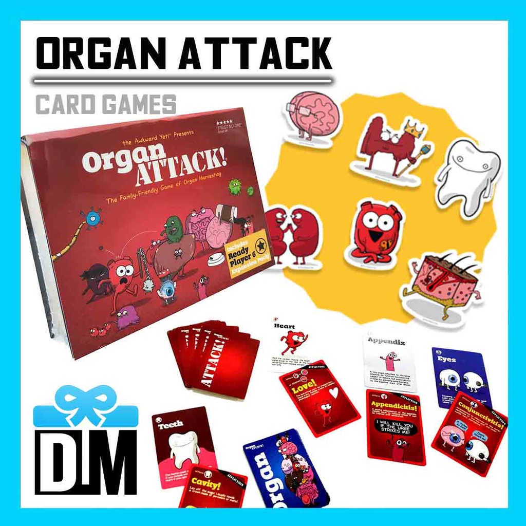 Jual Organ Attack Game Kartu Permainan Keluarga Seru Box Serangan Organ ...