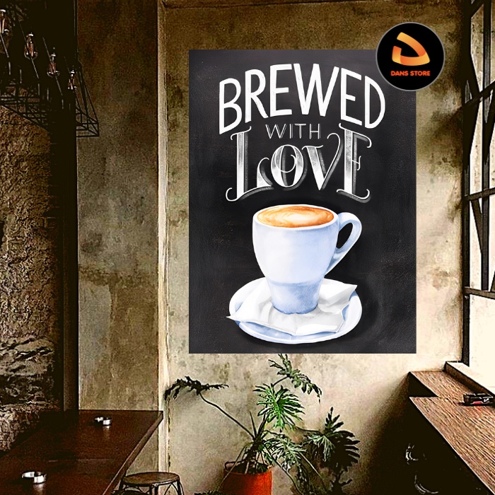 Jual Poster Kayu Cafe Resto Hiasan Dinding Warkop dan Resto CF15 ...