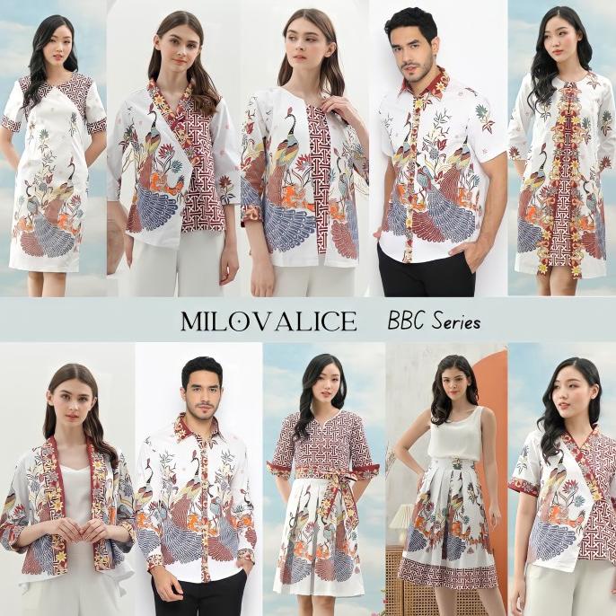 Jual Set Batik Modern / Baju Batik Couple Kondangan / Seragam Kantor ...