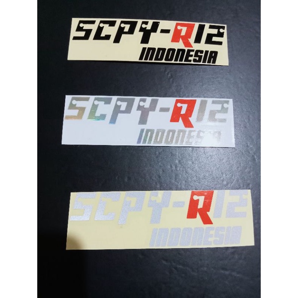 Jual sticker tulisan scpy R12 cutting | Shopee Indonesia