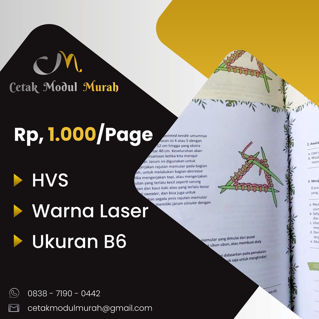 Jual Cetak Buku Modul Novel | Kertas B6 HVS Warna | Shopee Indonesia