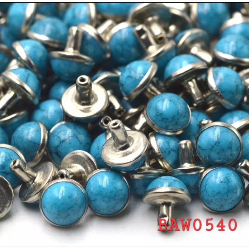 Jual Light blue rivets punk studs isi 10 pcs | Shopee Indonesia