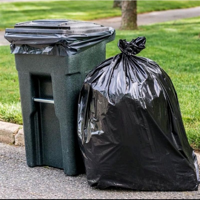 Jual Hd Plastik Sampah / Kantong Sampah Hitam / Trash Bag Hitam uk 60 x ...