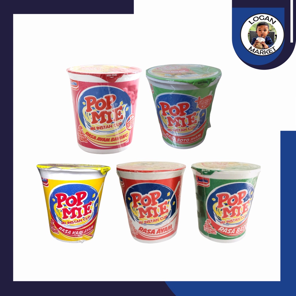 Jual Pop Mie Rasa Kuah Kari Ayam Bawang Baso Soto 75gram 75 gram ...