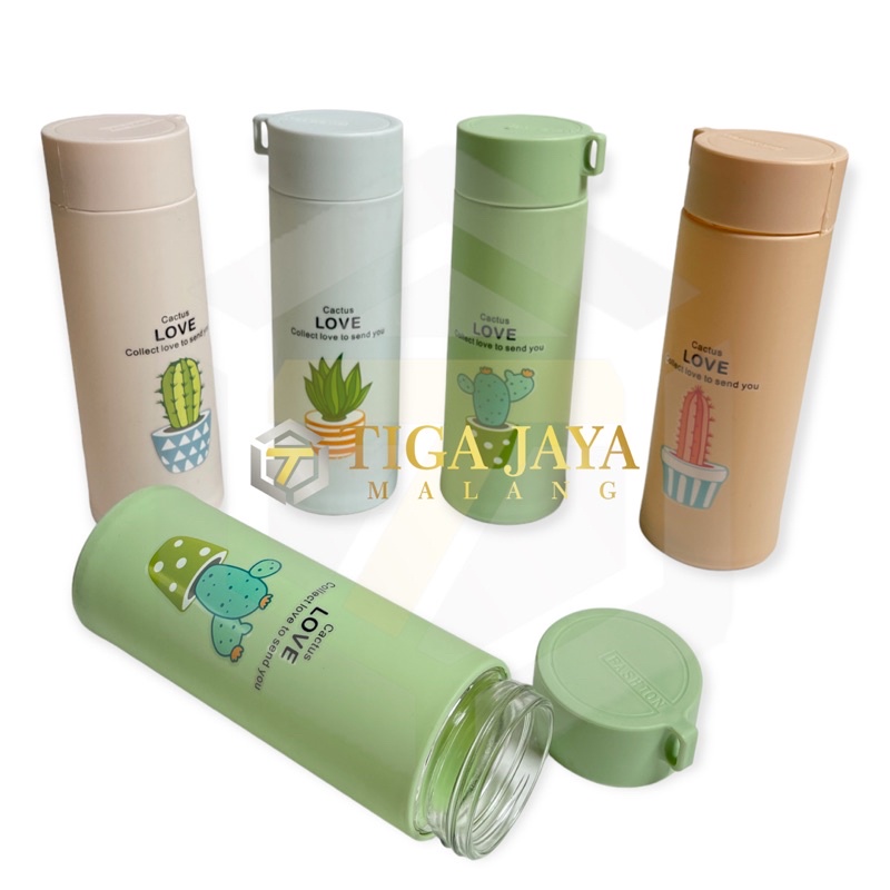 Jual Botol Kaktus Kaca Tumbler Glass Termos Animal Polos My Bottle ...