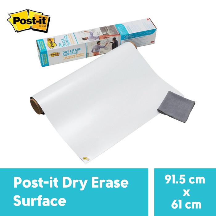 Jual KERTAS PAPAN TULIS WHITEBOARD TEMPEL 90 X 60 CM POST IT DRY ERASE ...