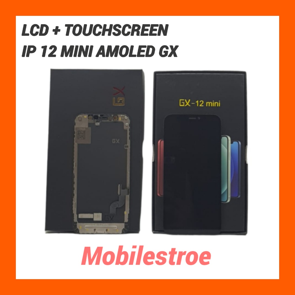 Jual LCD + TOUCHSCREEN IP 12 MINI AMOLED (MERK GX) | Shopee Indonesia