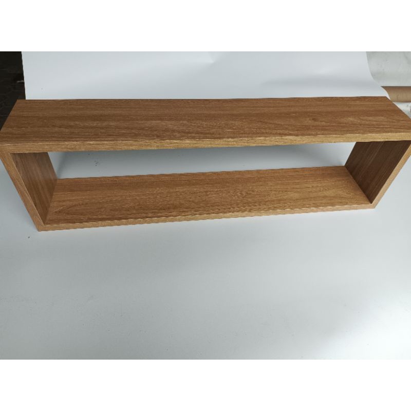 Jual Rak dinding kayu minimalis model kotak panjang minimalis serbaguna ...