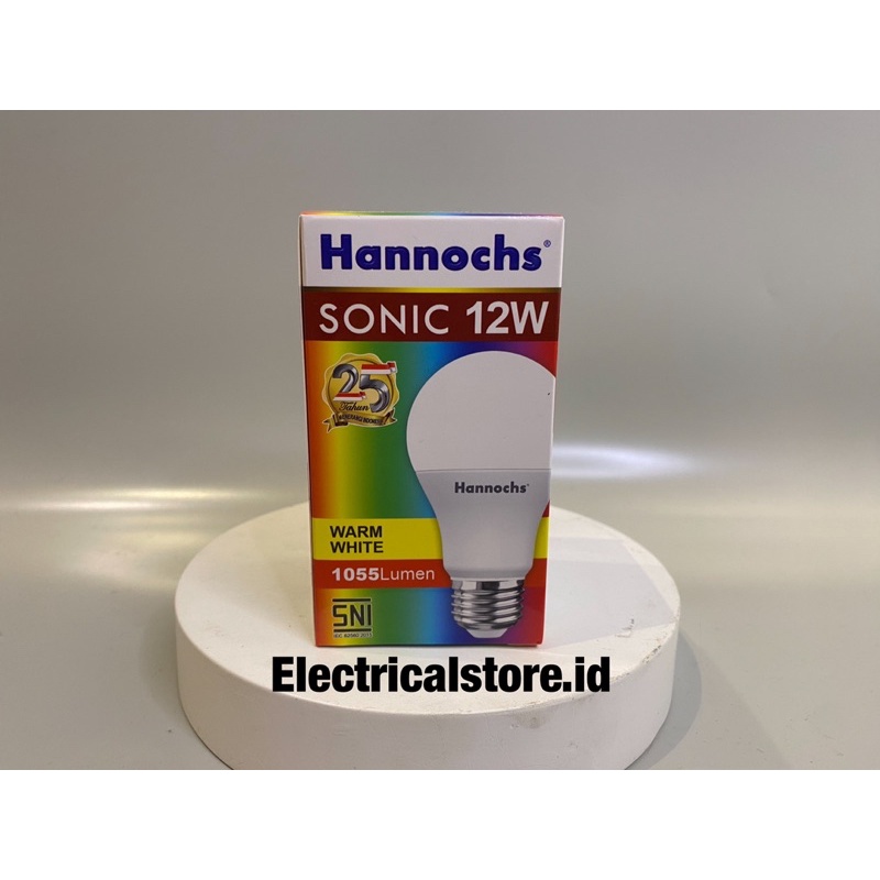 Jual Bola Lampu LED Hannochs Sonic 12 Watt - Cahaya Kuning / Warm White ...
