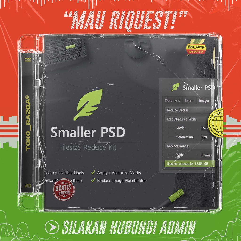 Jual SMALLER PSD - FILESIZE REDUCE KIT FOR PHOTOSHOP PS PLUGINS ...