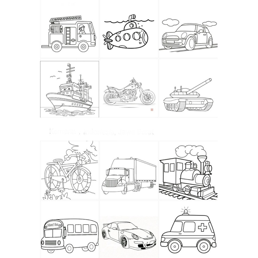 Jual Worksheet Lembar Mewarnai Buku Anak 2 3 4 5 Tahun Dengan Tema ...